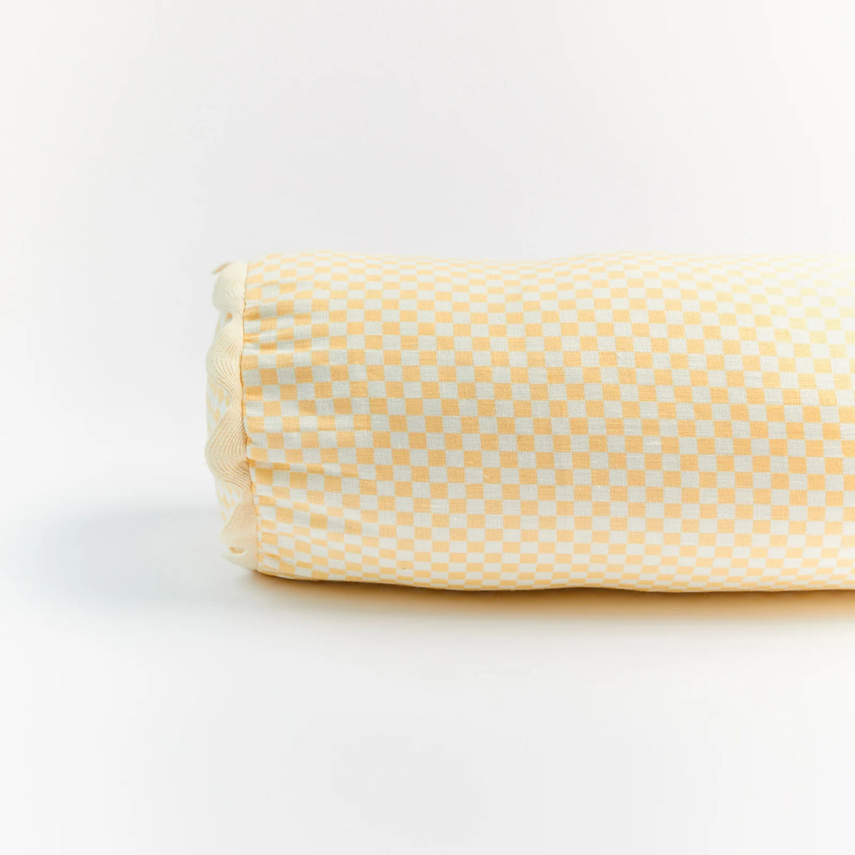 Tiny Checkers Peach 60x20 Bolster – Hope & Me