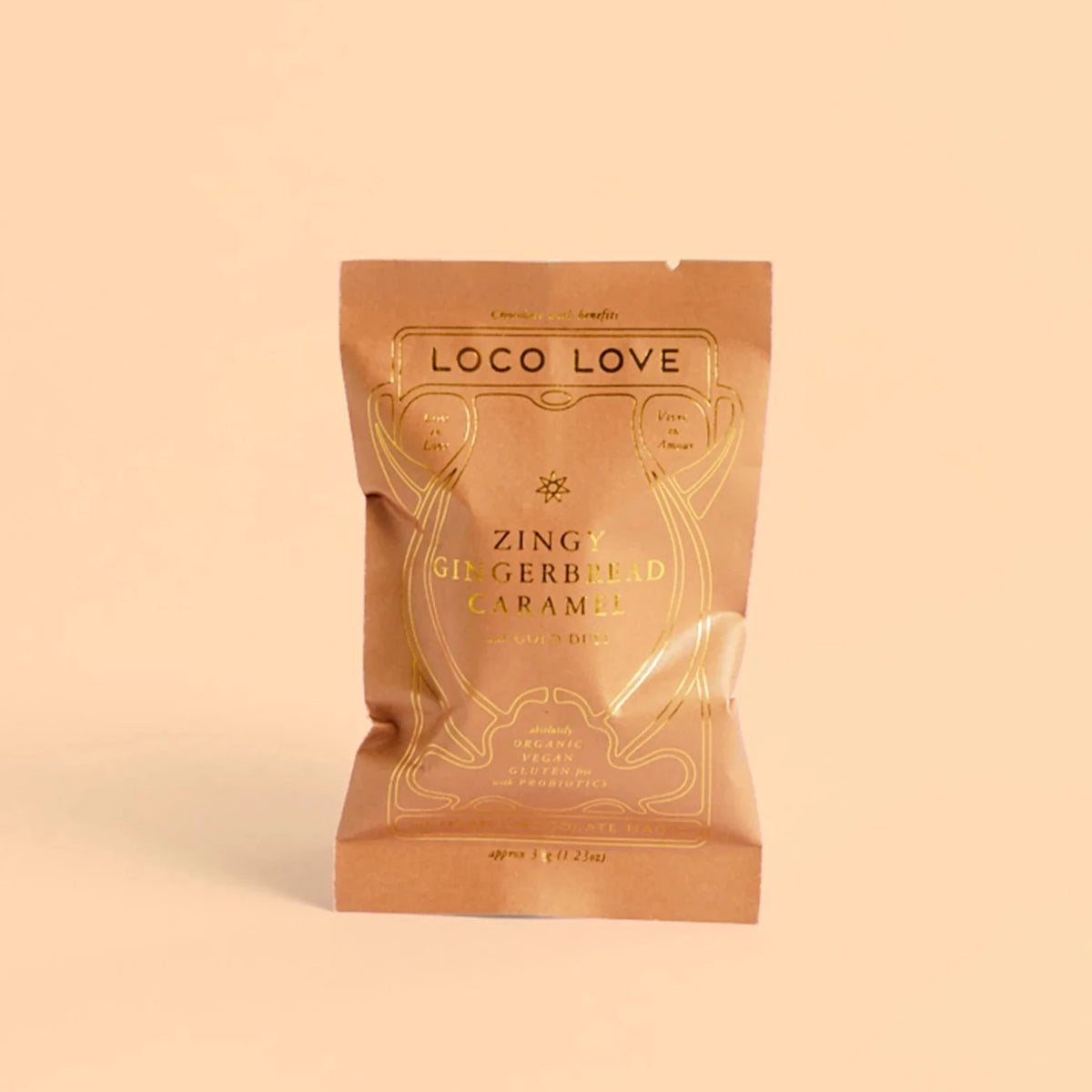 Zingy Gingerbread Caramel Single Chocolate Bar 30g – Hope & Me